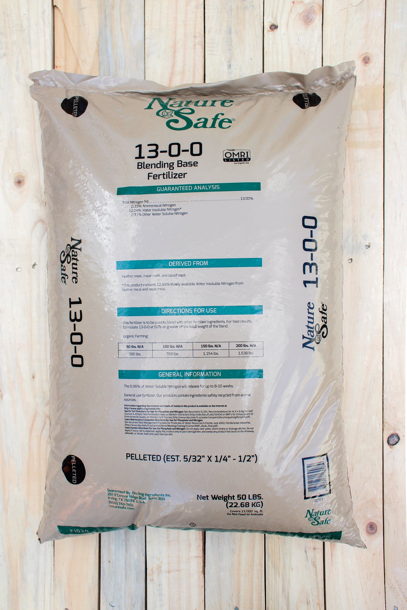 Nature Safe Organic Nitrogen Fertilizer (13-0-0) - 50 lb Bag — Seven ...