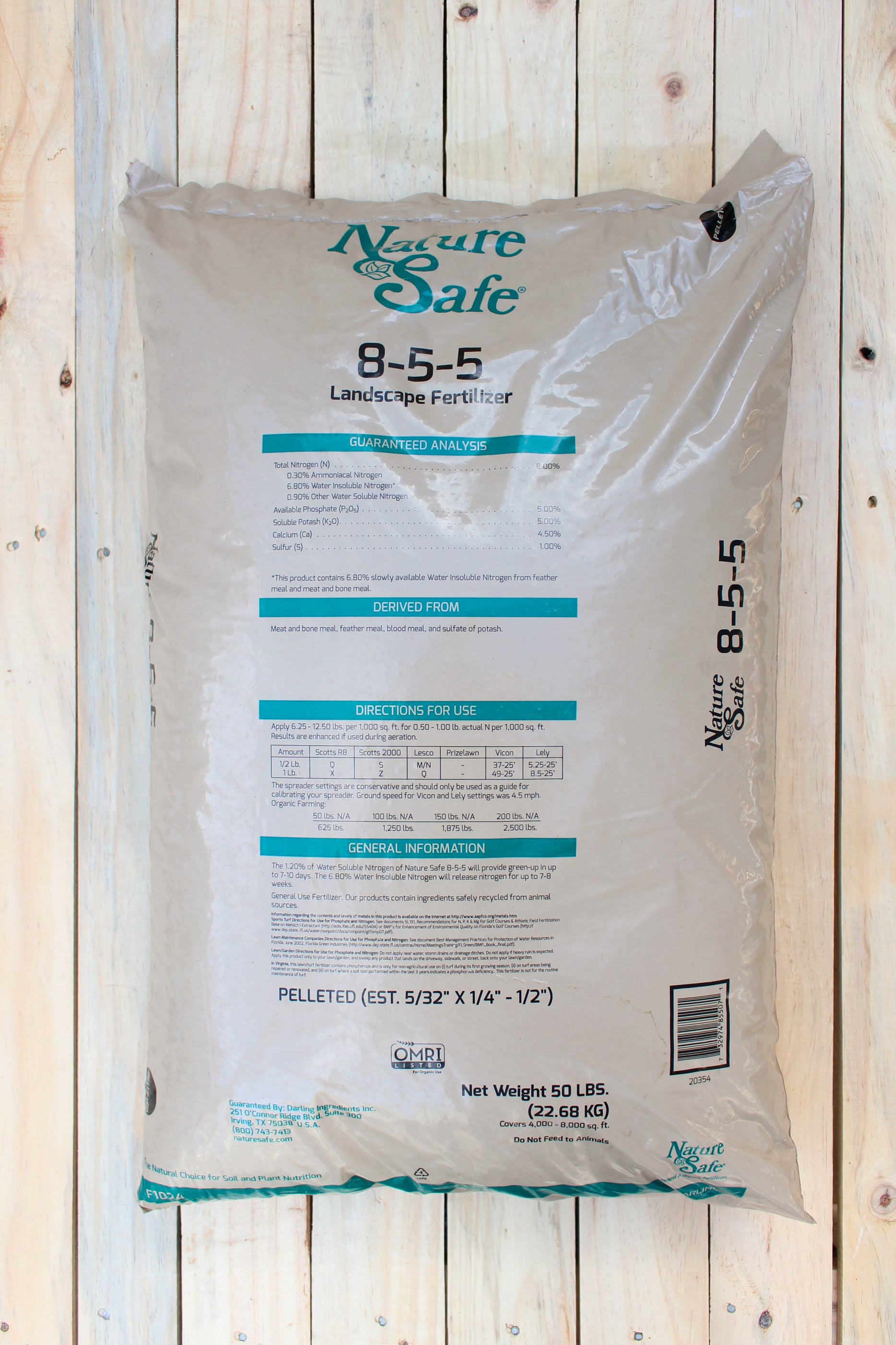 Nature Safe Fertilizer (8-5-5) - 50 lb Bag — Seven Springs Farm Supply