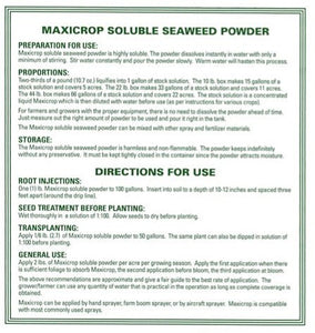 Maxicrop Soluble Seaweed Powder (0-0-17) - 10.7 oz — Seven Springs Farm ...