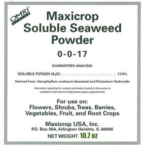 Maxicrop Soluble Seaweed Powder (0-0-17) - 10.7 oz — Seven Springs Farm ...