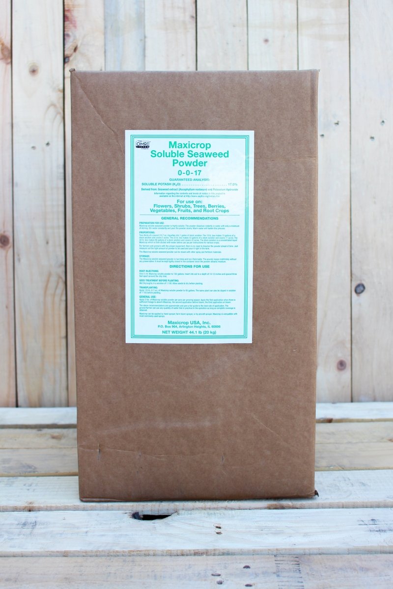 Maxicrop Soluble Seaweed Powder (0-0-17) - 44 lbs — Seven Springs Farm ...