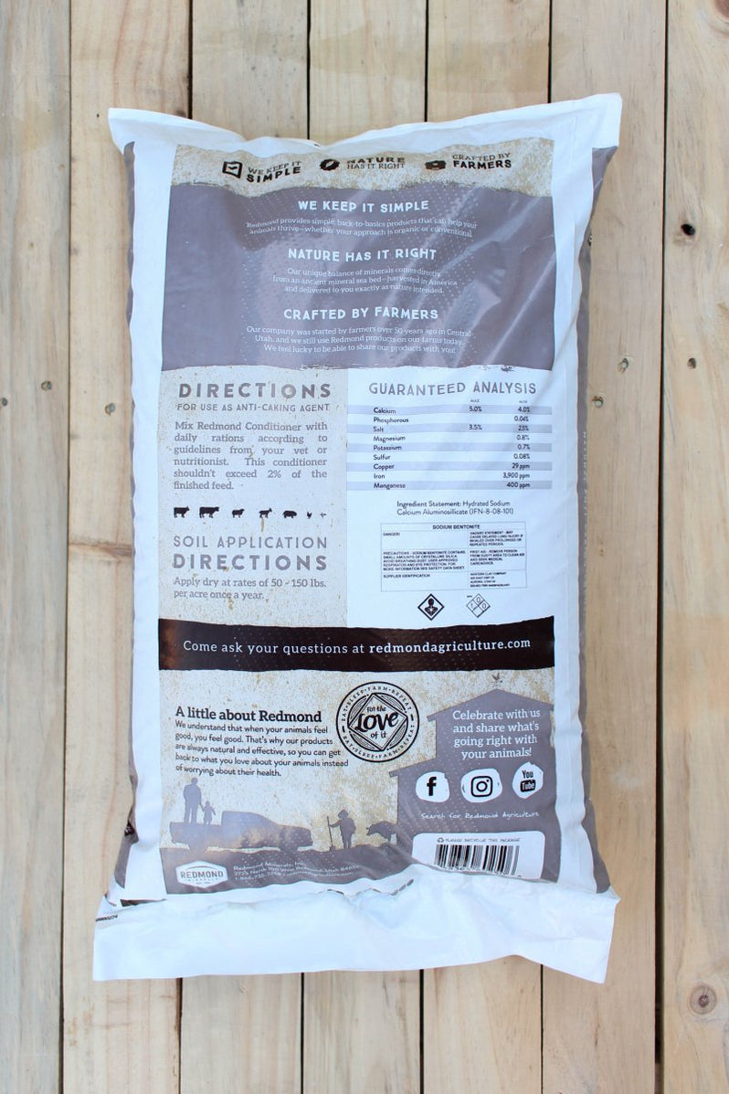 Redmond Agriculture Conditioner - 50 lb Bag — Seven Springs Farm Supply