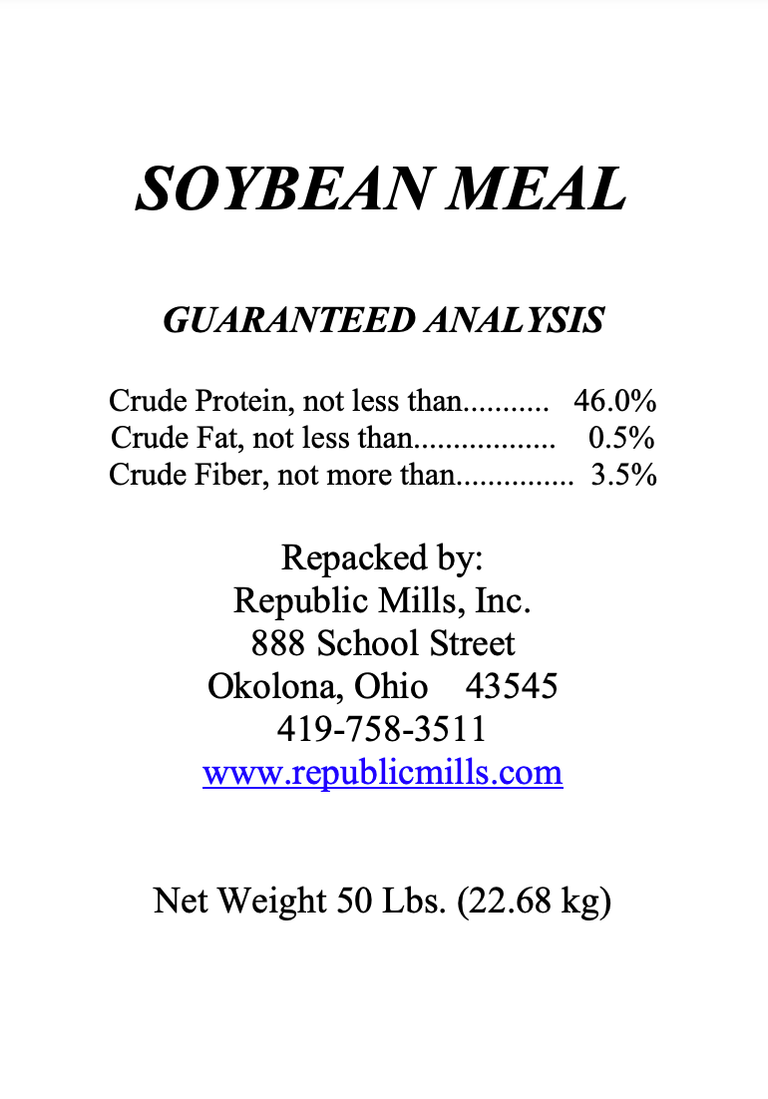 Soybean Meal (7-1-2) - 50 lb bag — Seven Springs Farm Supply